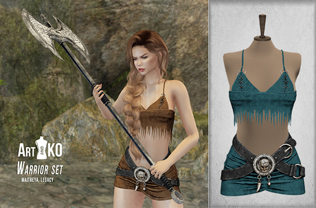 Second Life Marketplace - Art&KO - Warrior set - Turquoise